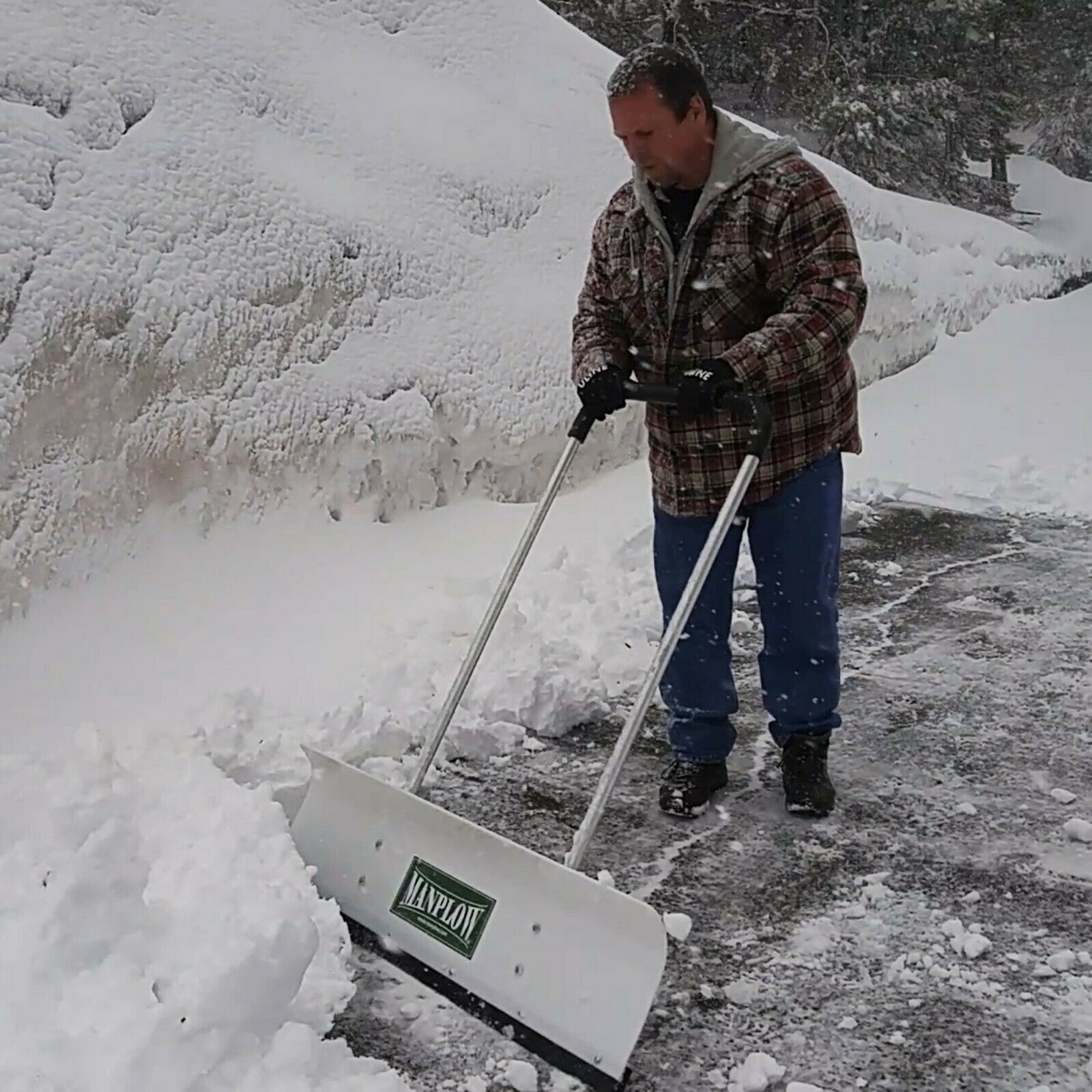 MANPLOW Snow Pusher, 42" Width, HDPE Blade